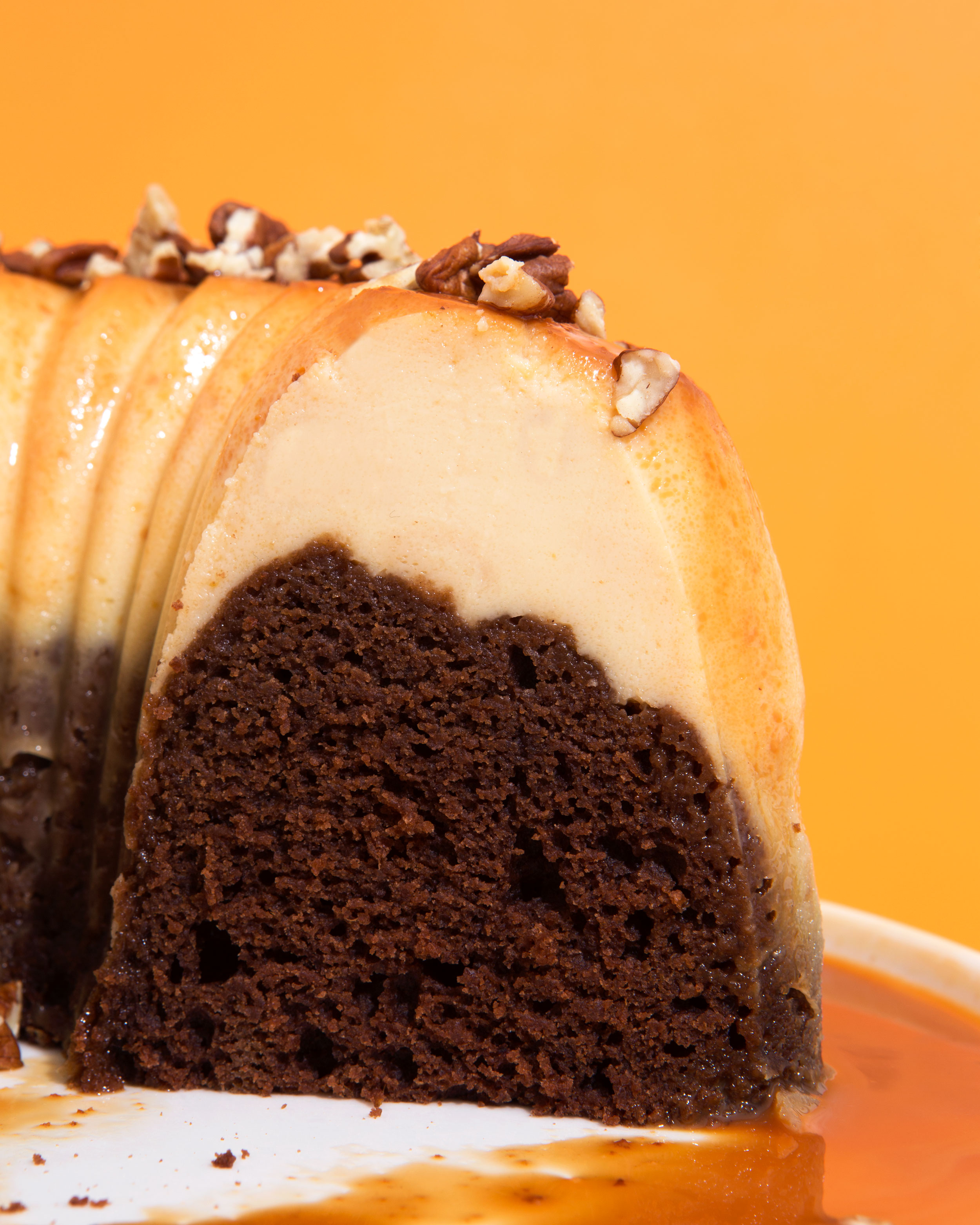 Spiced Pumpkin Chocoflan - Chicano Eats